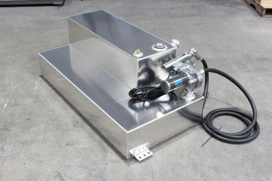 50 Gallon Roll Top Step 48x24x17.5 Aluminum Tank W GPI 15GPM Pump Inst ...