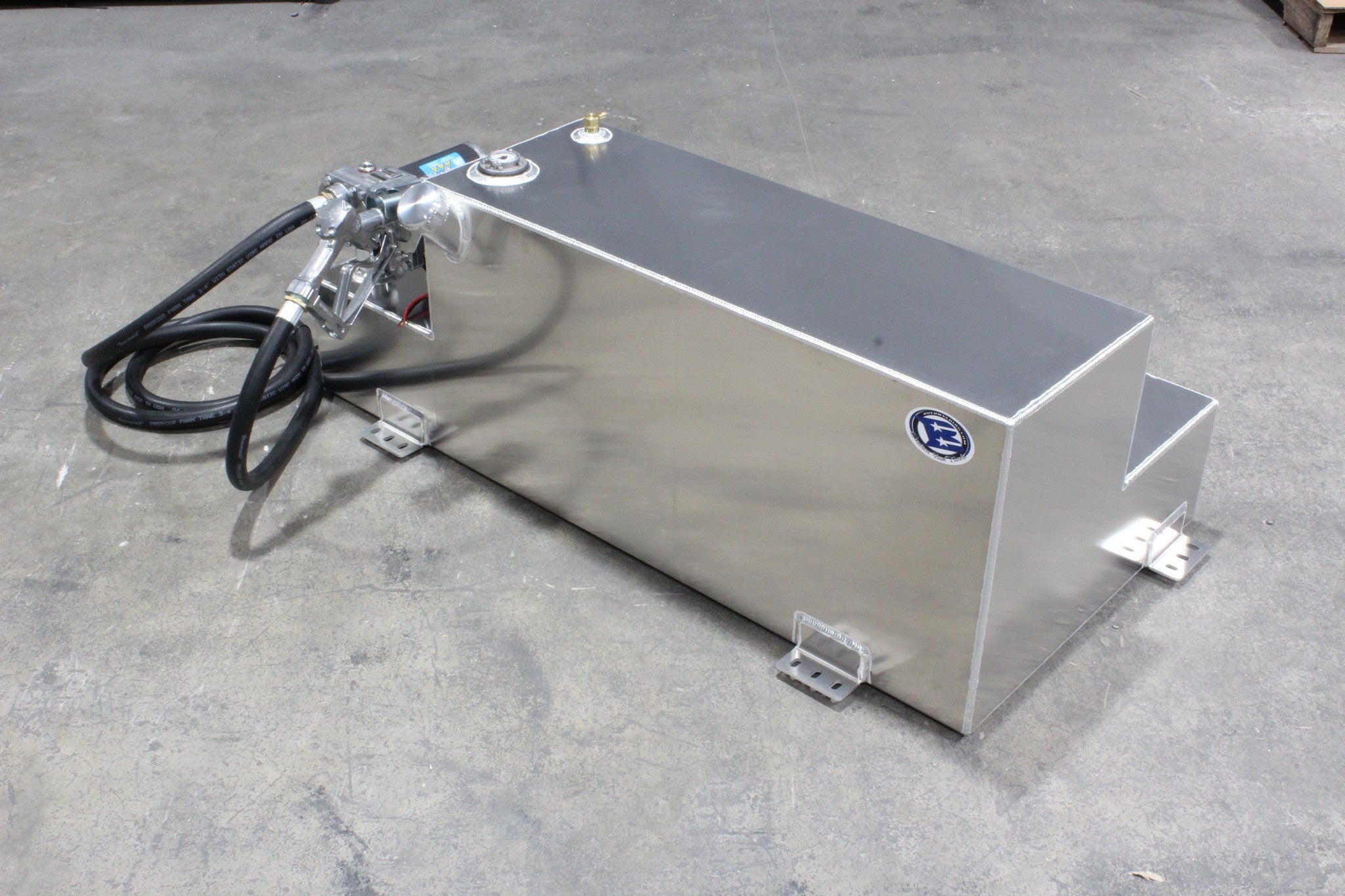 50 Gallon Roll Top Step 48x24x17.5 Aluminum Tank W GPI 15GPM Pump Inst ...