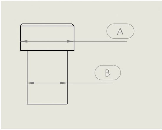 Aluminum Blind Threaded Boss With Shoulder SMALL – Boyd Welding LLC